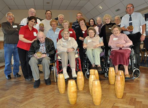 Care Home Hits Royal British Legion for Six in Skittles Match