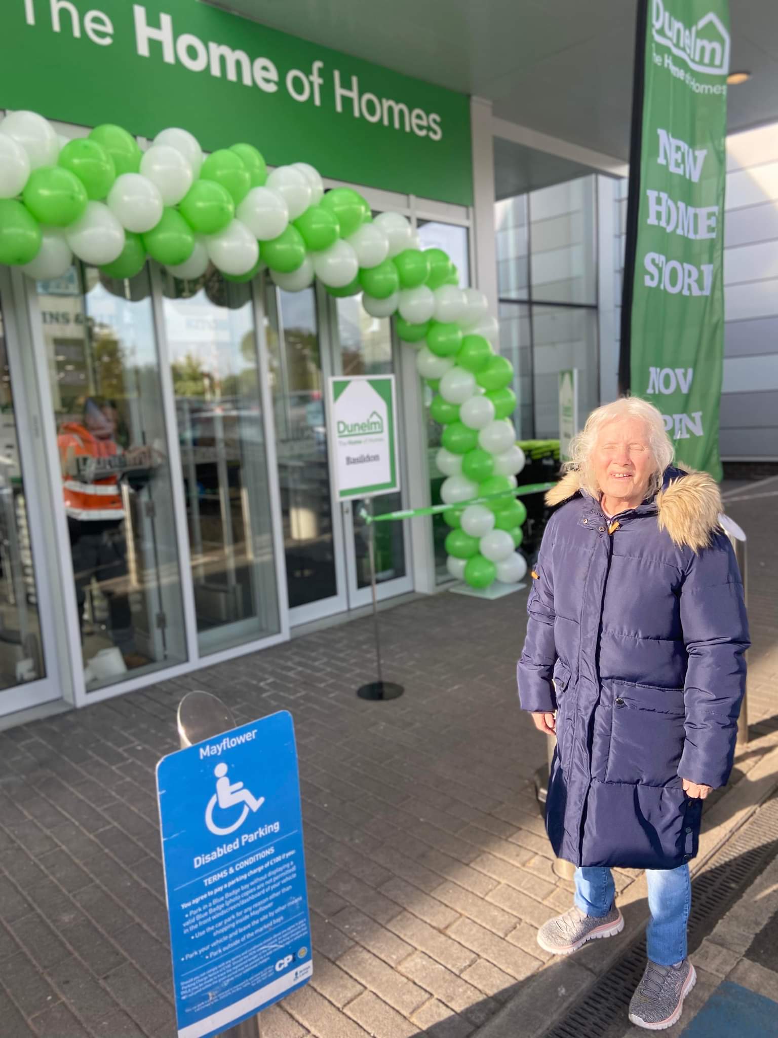 Care Home Residents Cut Ribbon at Opening of New Dunelm Store in ...