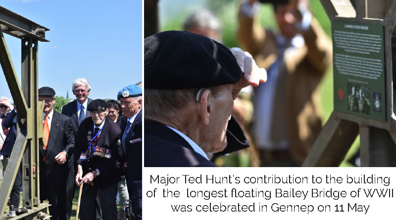 WWII Veteran Major Edwin ‘Ted’ Hunt MVO Honoured in The Netherlands