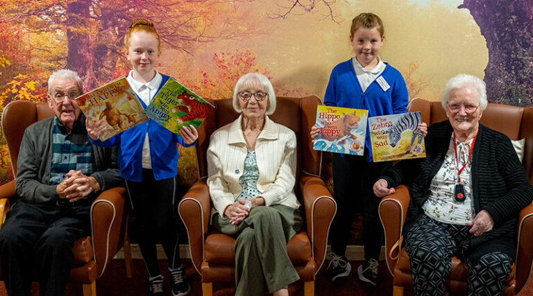 Eston School Children Join Care Home Residents for Reading Fun