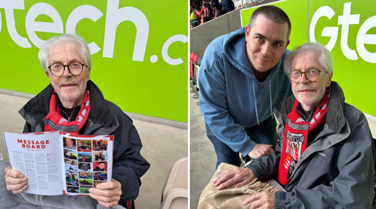 Winchester Care Home Resident Tony Day’s Perfect Day Watching Favourite ...